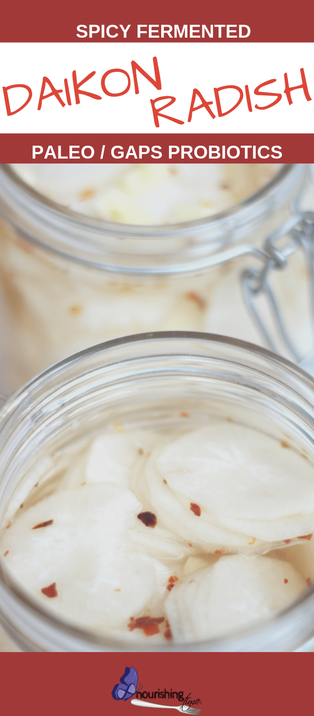 Spicy Fermented Daikon Radish Recipe - Nourishing Time